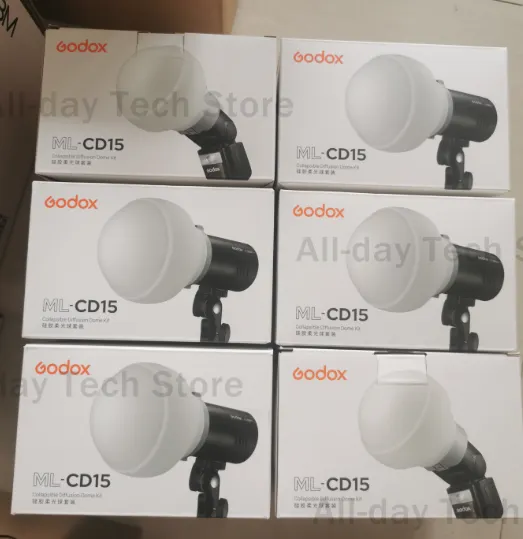 2-Pack Godox ML-CS1625 ML-CD15 Flash Diffuser Dome Modifier Kit for ...