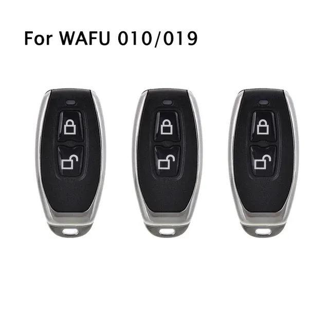 433MHz WAFU Invisible Door Lock Remote Control Key, Black, for WAFU-010 ...