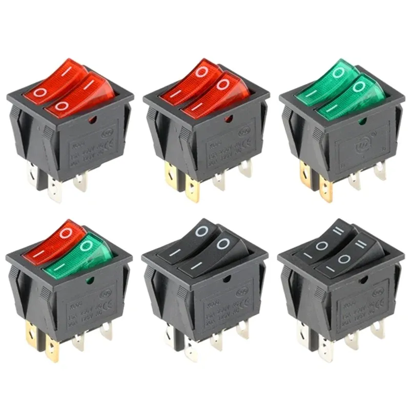 DHgate.com:KCD8 6-Pin Rocker Switch | Waterproof Double Switch | 1PC ...