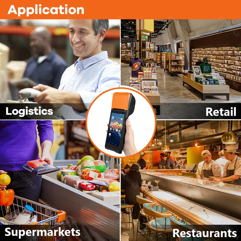 Android 8.1 Handheld POS PDA Mini Machine with Built-in 58mm Thermal ...