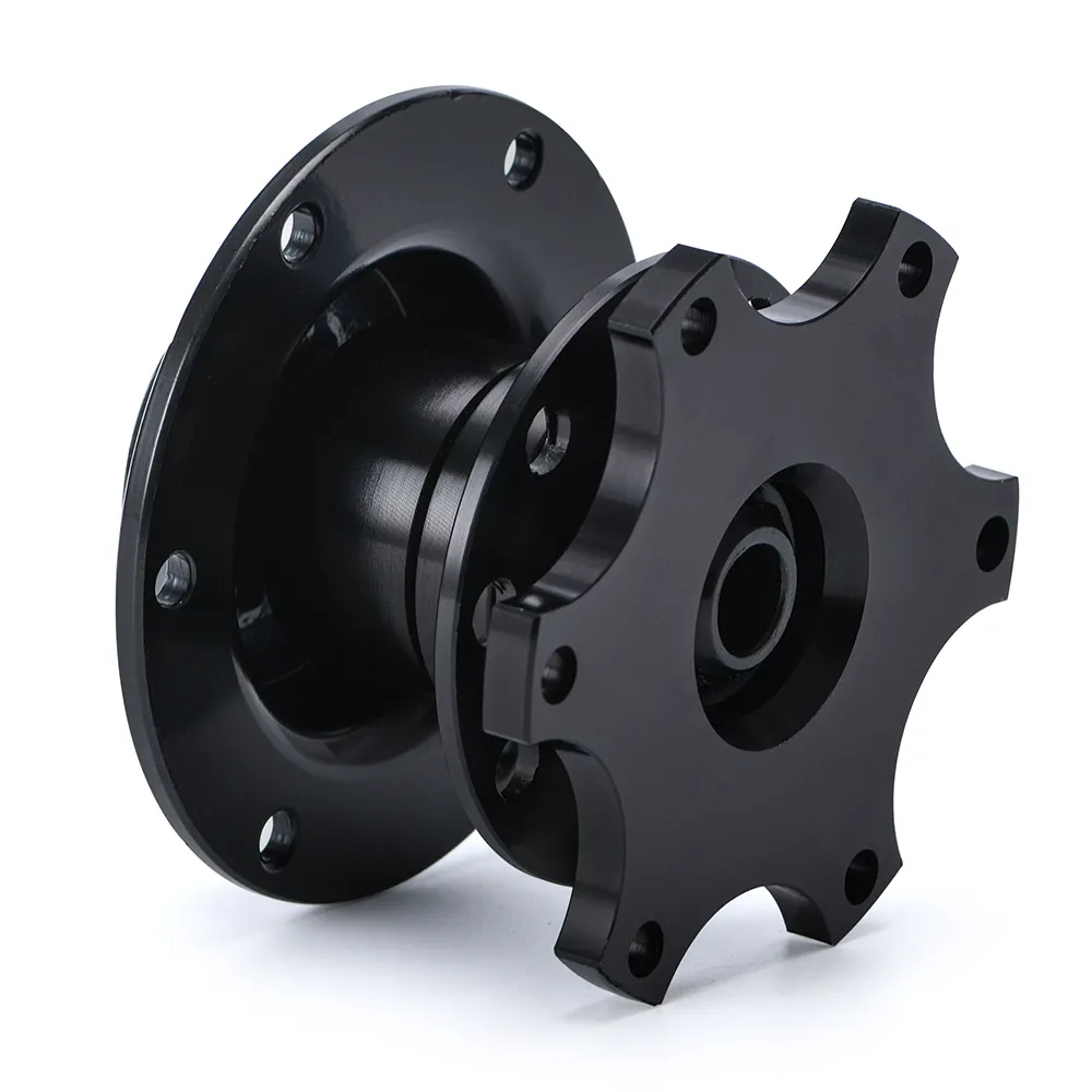 DHgate.com:LZONE - Universal 6-Hole Black Steel Steering Wheel Quick ...