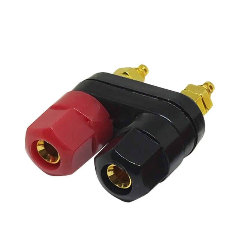 Double Power Amplifier Terminal With Red And Black Hexagon/Plum Head ...