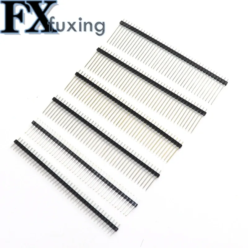 2mm 2X40 1X40P PCB Breakaway Male Pin Header Connector Strip 15/17/19mm ...