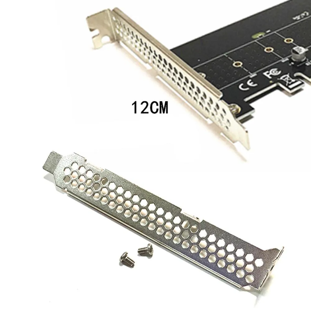 12cm Black Full Height Profile Bracket for SSD PCI-E Low Profile Baffle ...
