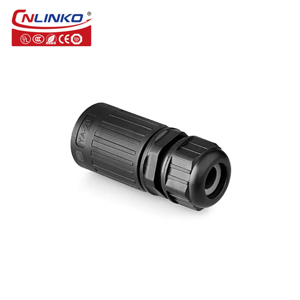 3 Pin Waterproof Electrical Wire Connector Plug - IP67 AC DC Male ...