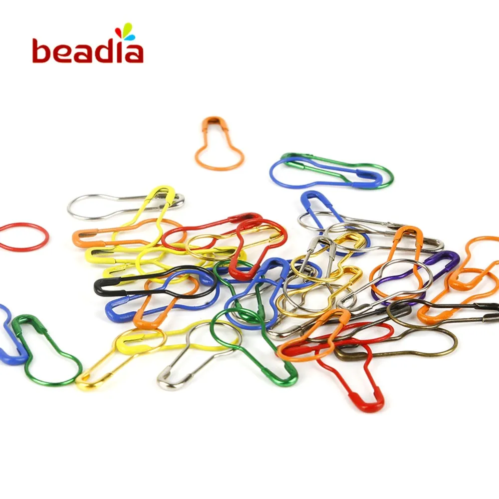 Colorful Metal Clasps Pins Jewelry Findings for Hangtag Safety Pins DIY ...