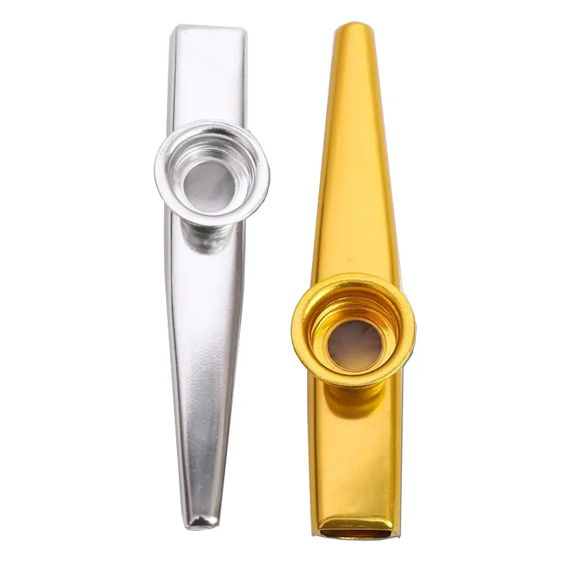 DHgate.com:2024 Portable Metal Kazoo Flute, Silvery Copper Tube Mouth ...