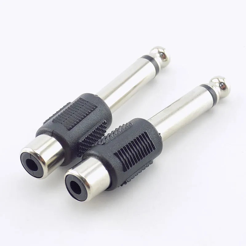 DHgate.com:RCA/AV Female to 6.35mm 1/4" Male Mono Audio Adapters (2 ...