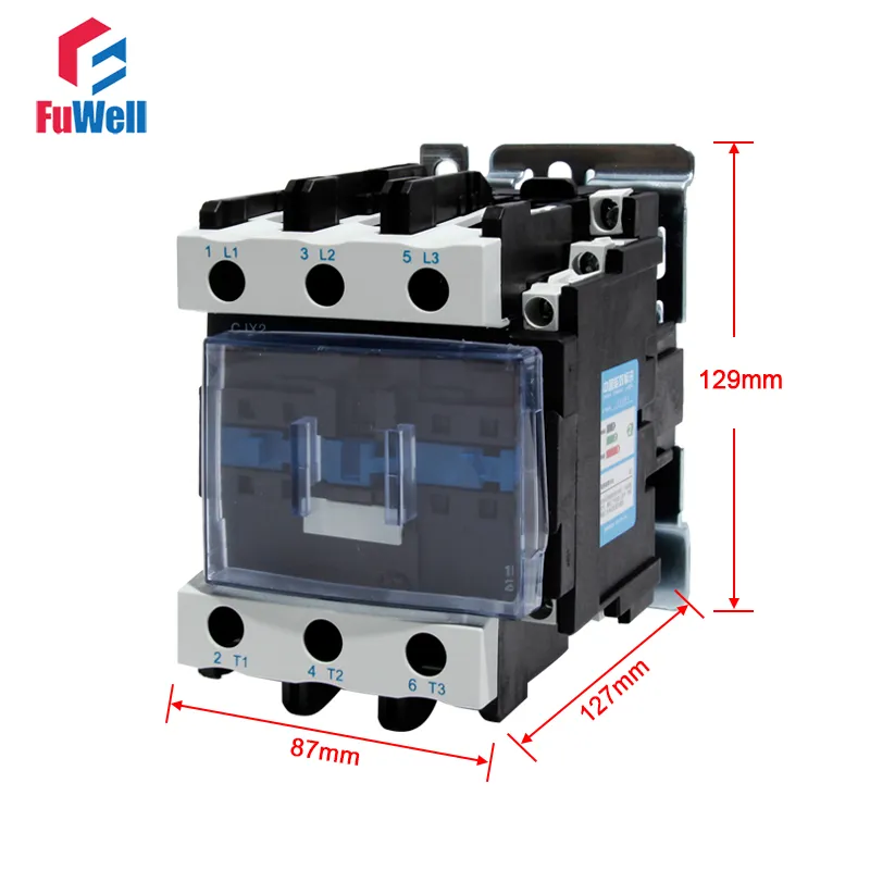 DHgate.com:CJX2-9511 95A AC Power Contactor with Dual Contacts, 24V-380V Coil Voltage, Open ...