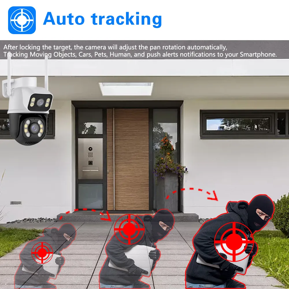 Professional 6MP Alert Ptz Camera System With Two Way Audio, WIFI, 10CH ...