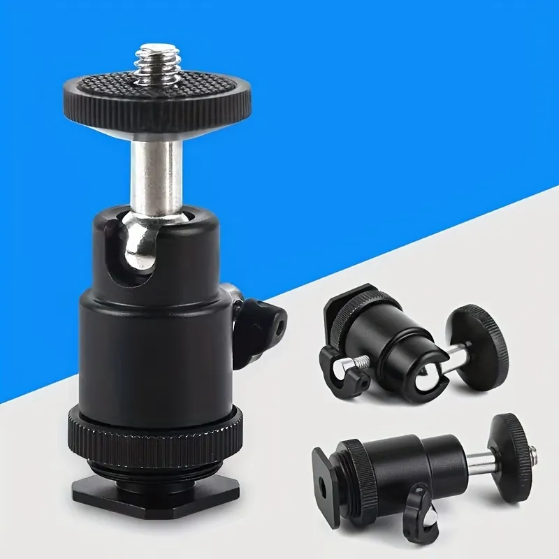 Tripod Screw Adapter Camera Mount, Aluminum Alloy 360 Degree Rotary ...