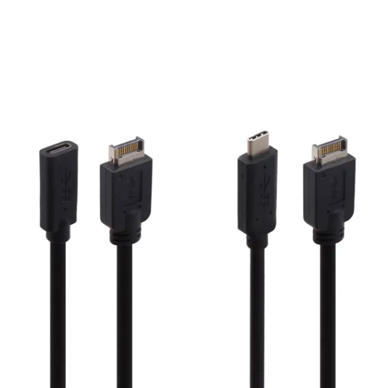 USB C Male Connector To Front Panel Type E Cable, 20 Pin To USB 3.1 ...