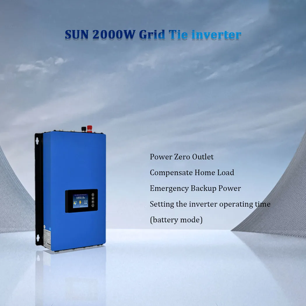 2024 2000W Solar Inverter - 60/72V to 220V Pure Sine Wave On/Off Grid ...