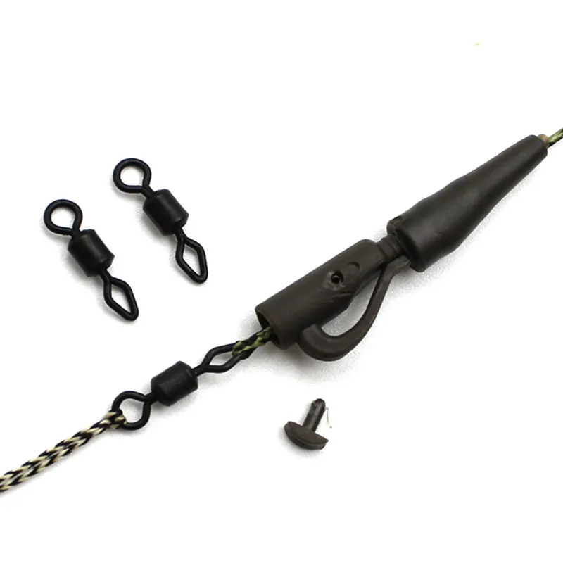 Carp Fishing Tools Terminal Tackle Swivel Fit Safety Lead Clips with ...