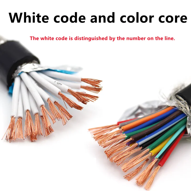 Shielded Cable: 22AWG, 20AWG, 18AWG, 2-24 Cores, Pure Copper RVVP ...