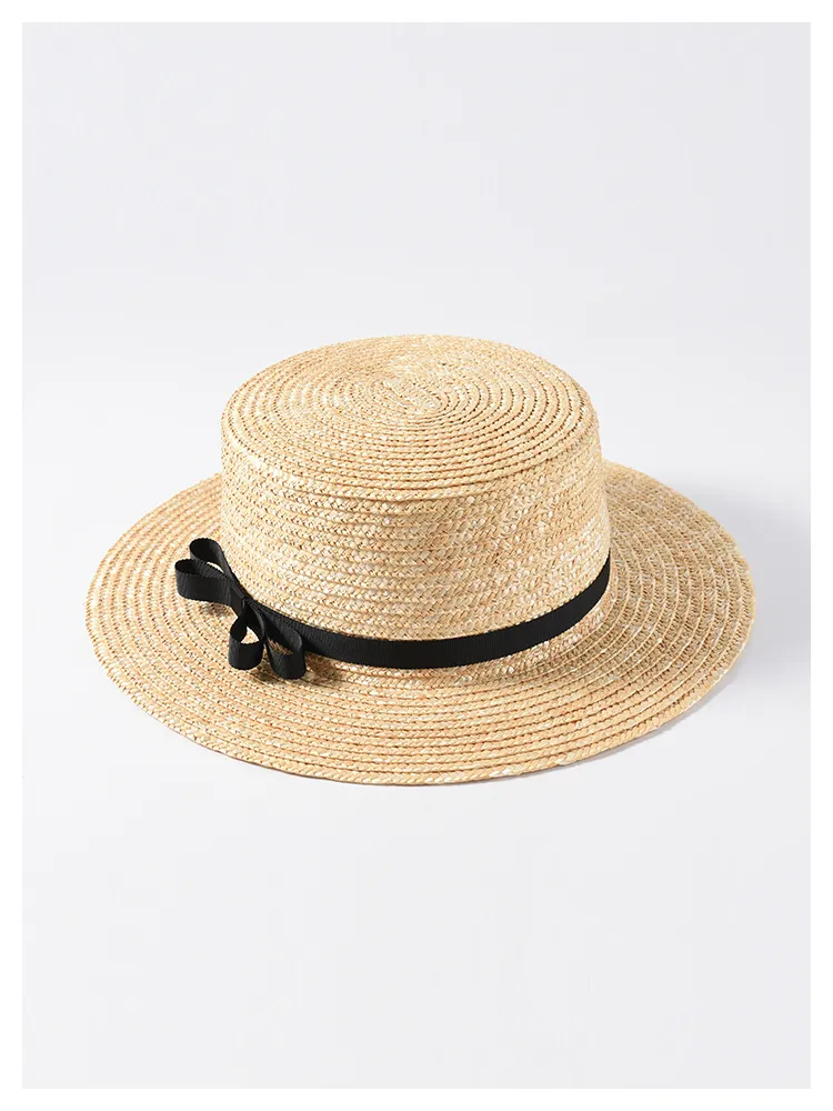 Women's Brim Straw Hat Natural Wheat Straw, 9CM, 7CM & 5CM Brim Options ...