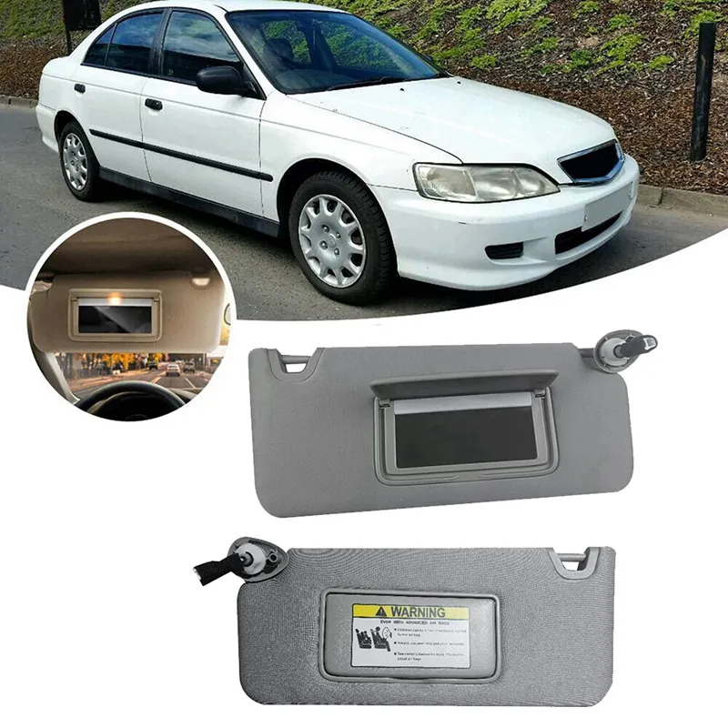 Honda Accord 2008-2013 Sun Visor Sunshade w/ Illuminated Mirror, Beige Pair 83280-TA5-A51ZA ...