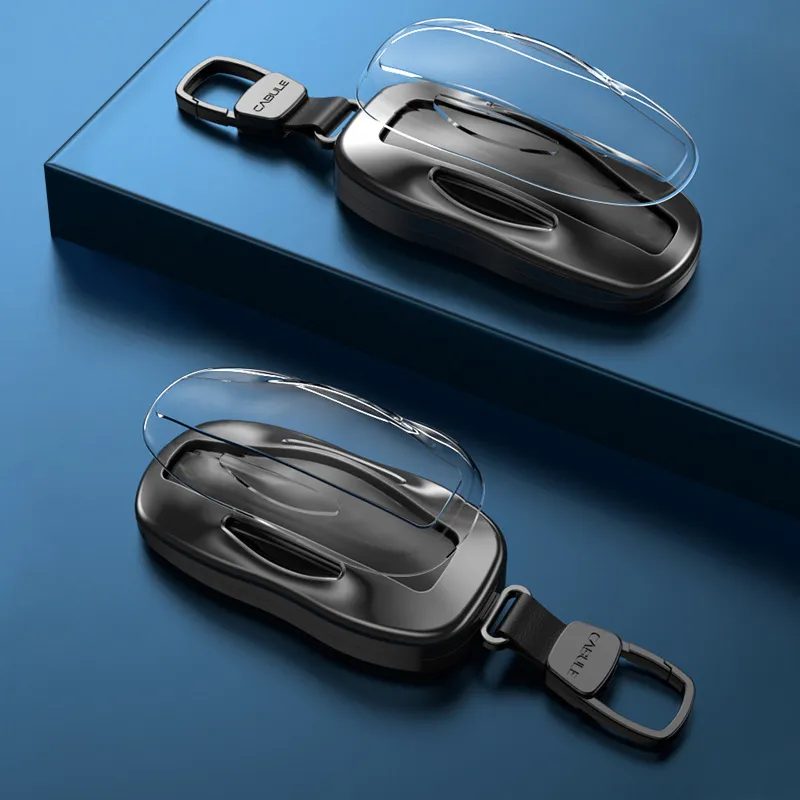 Tesla Key Fob Cover Belt Clip, Alloy + TPU Key Shell Holder for Model S ...