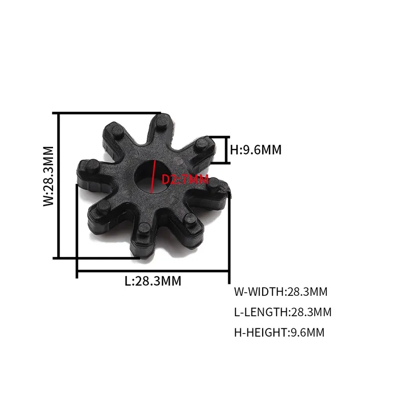 20 Pack Black Rubber Steering Column Coupler, MDPS Flexible Coupler ...