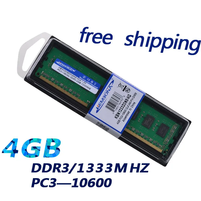 DHgate.com:KEMBONA 4GB DDR3 1333MHz Desktop Memory RAM for A-M-D and ...