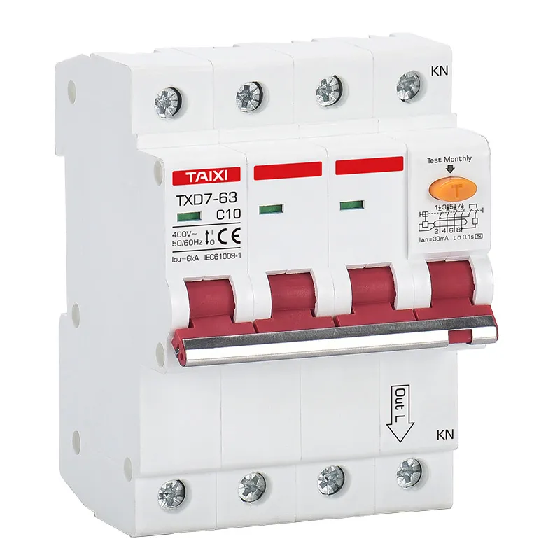 DHgate.com:Single Phase RCBO MCB: 16A/32A/63A 30/300mA 2P/3P/4P RCCB ...