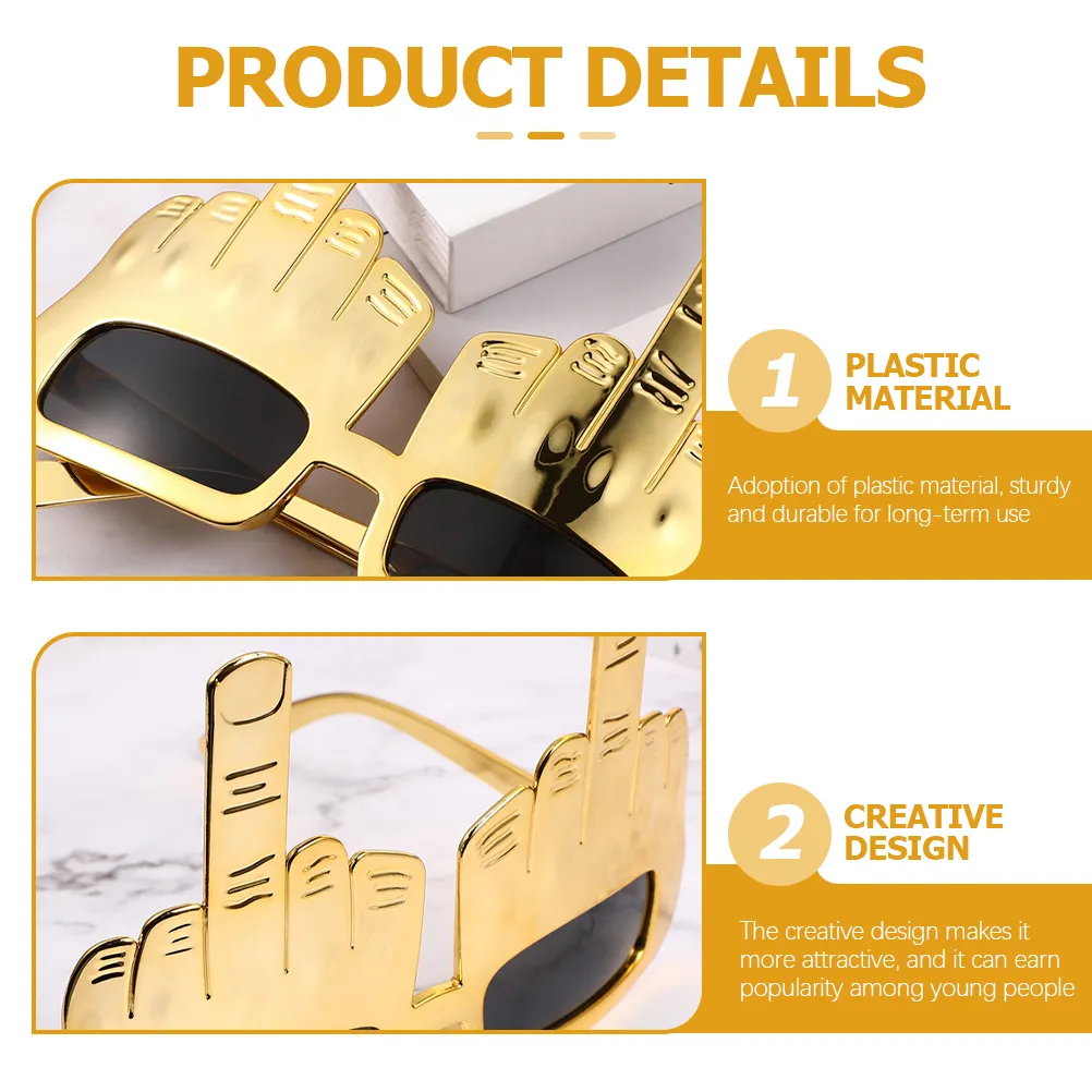 Funny Middle Finger Eyeglasses Novelty Sunglasses Party Photo Props ...