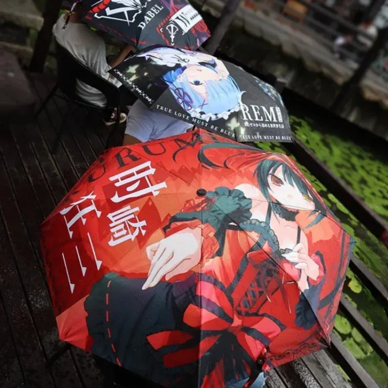 Genshin Anime best umbrella - Creative Ganyu Hutao Three-folding ...