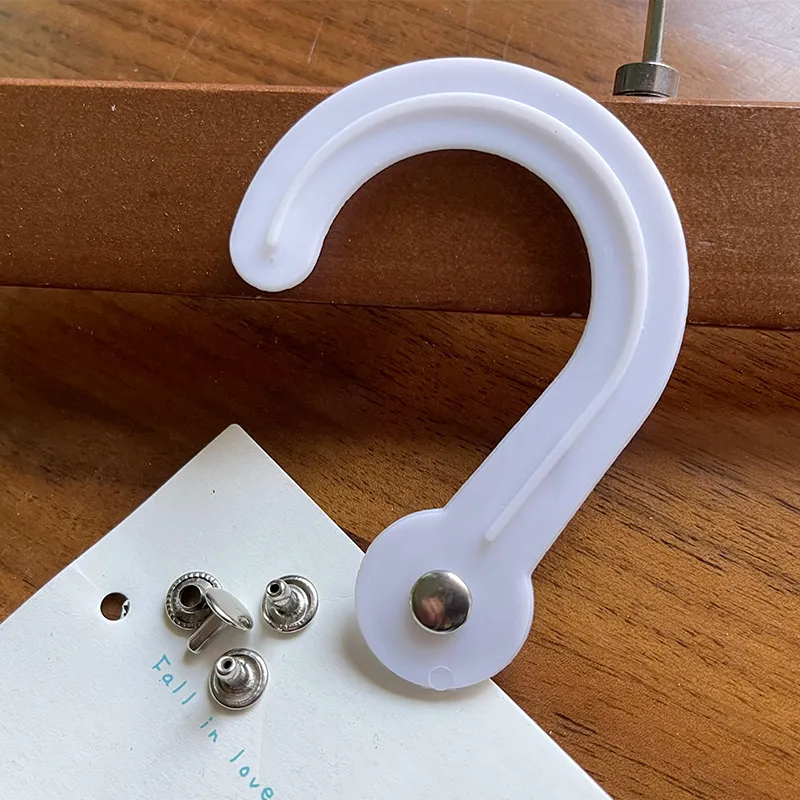 100 Pack Heavy Duty Plastic Header Hooks: Fabric & Leather Sample ...