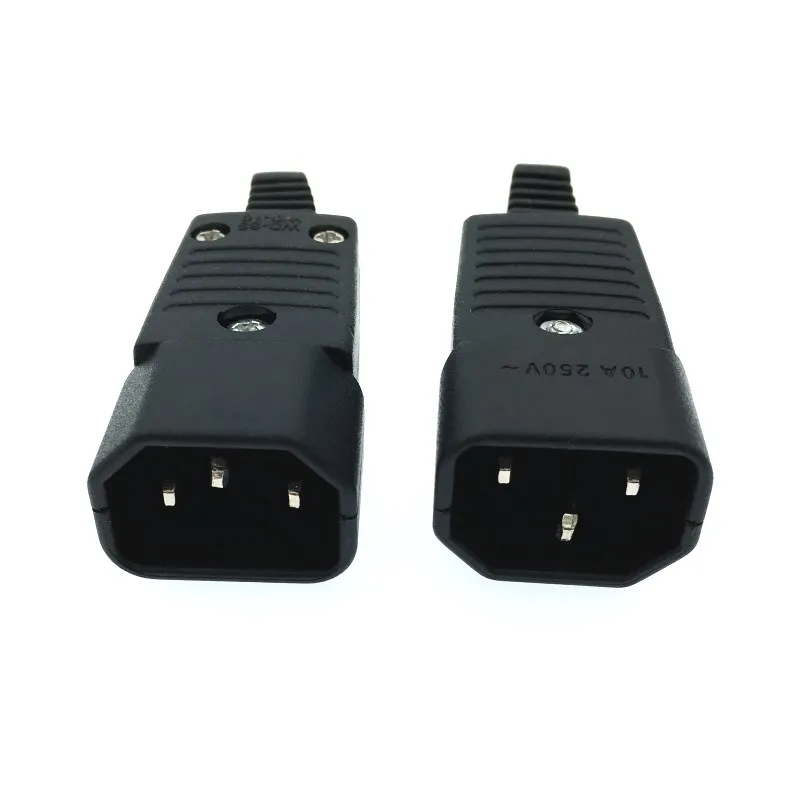 2 Pin Electrical Connector, 10A 250V Power Cord 3 Pin, AC Power Plug ...