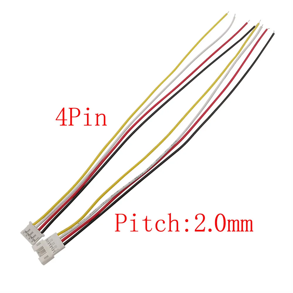 4 Pin Electrical Connector JST Plug Connector Micro Male To Female Wire ...