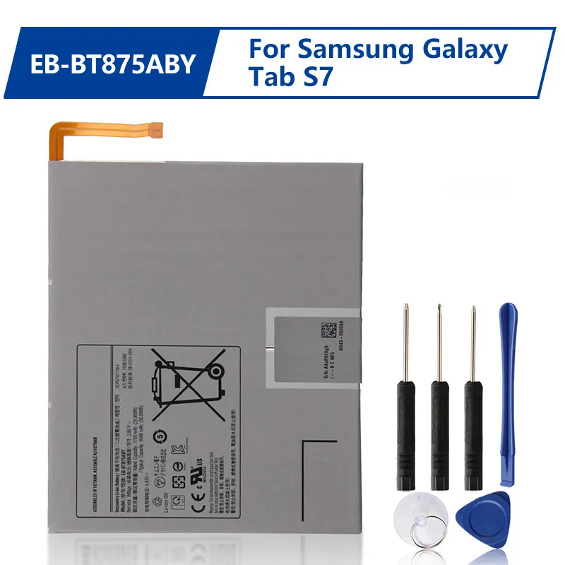 Replacement Battery EB-BT975ABY EB-BT875ABY for Samsung Galaxy Tab S7 ...