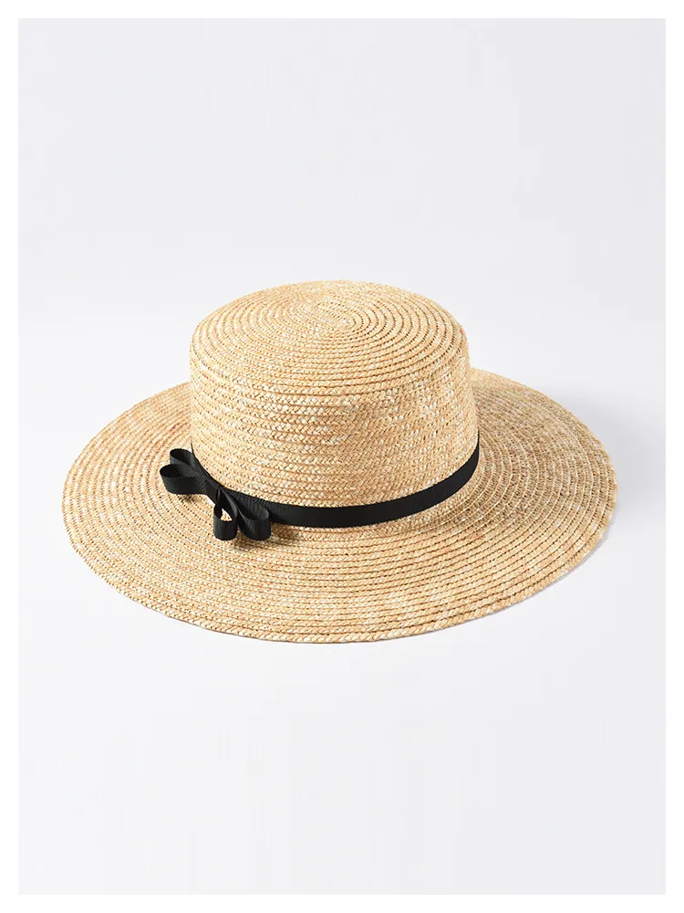 Women's Brim Straw Hat Natural Wheat Straw, 9CM, 7CM & 5CM Brim Options ...