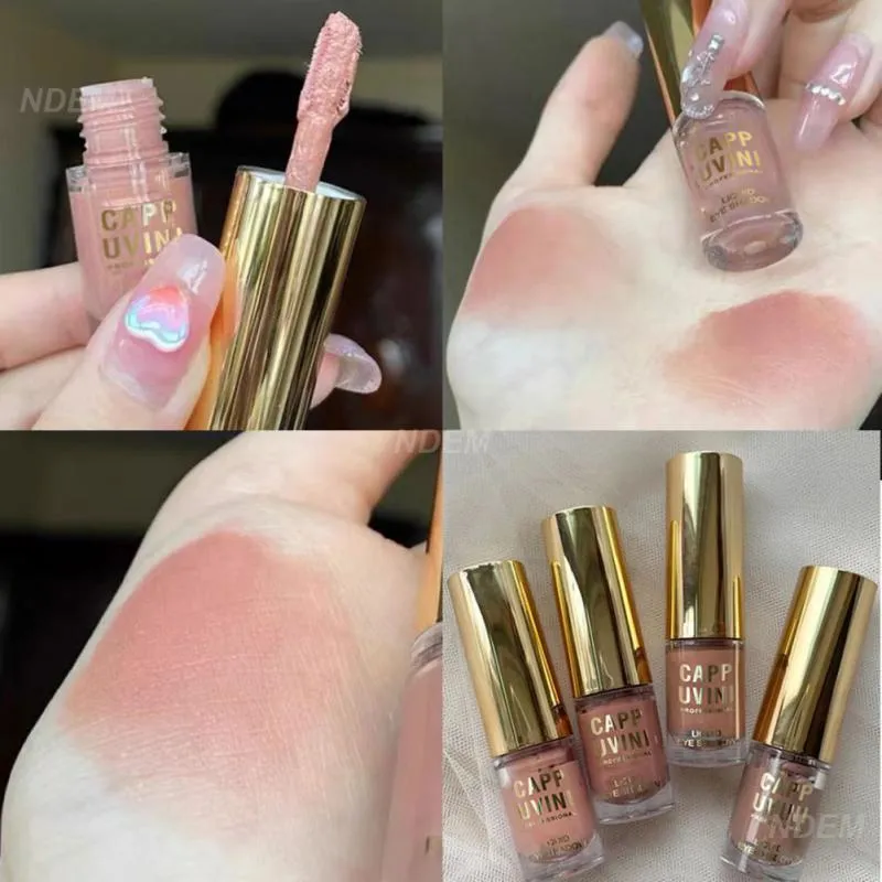 7-Color Coffee Milk Glitter Matte Eyeshadow Liquid Blush Pigment ...