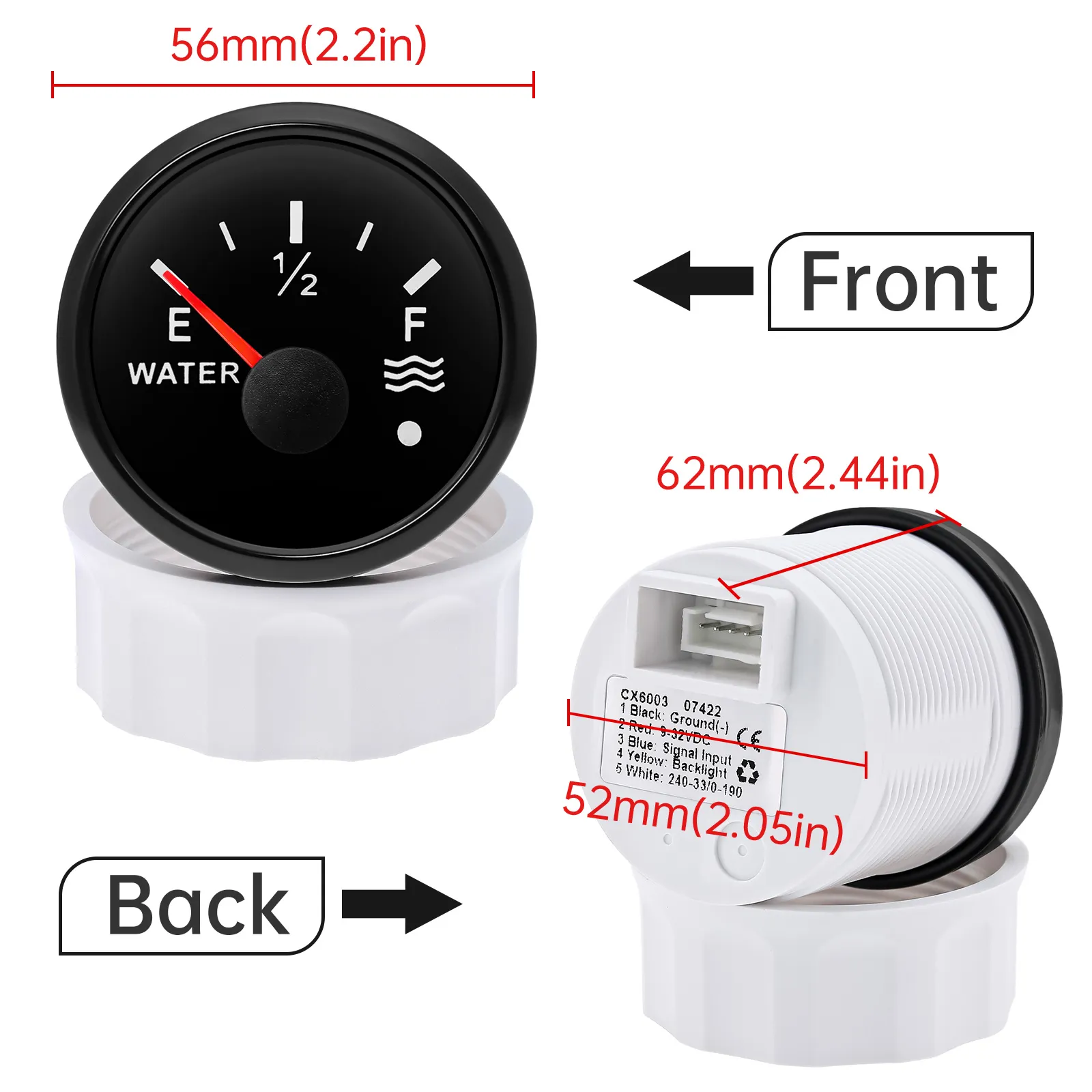 Float Water Level Sensor & Water Tank Level Meter with Alarm - 240-33 ...
