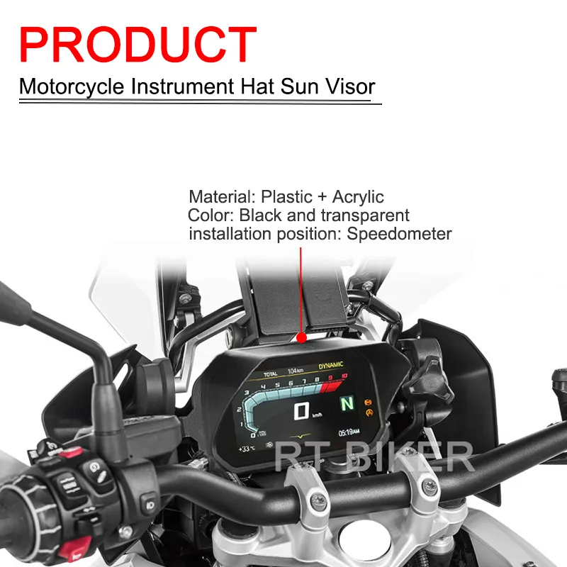 Instrument Hat Sun Visor Meter Cover Guard Screen Protector for BMW ...
