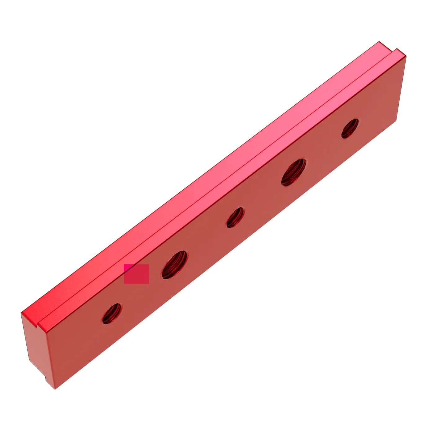 Aluminium T Track Slot Slider 100 450mm Red Alloy Sliding Bar With M6 ...