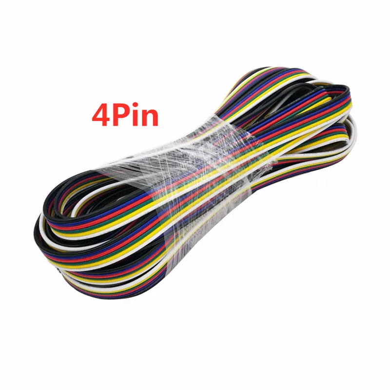 DHgate.com:22AWG LED Strip Connector Cable: 1m 2/3/4/5/6 Pin Electrical ...