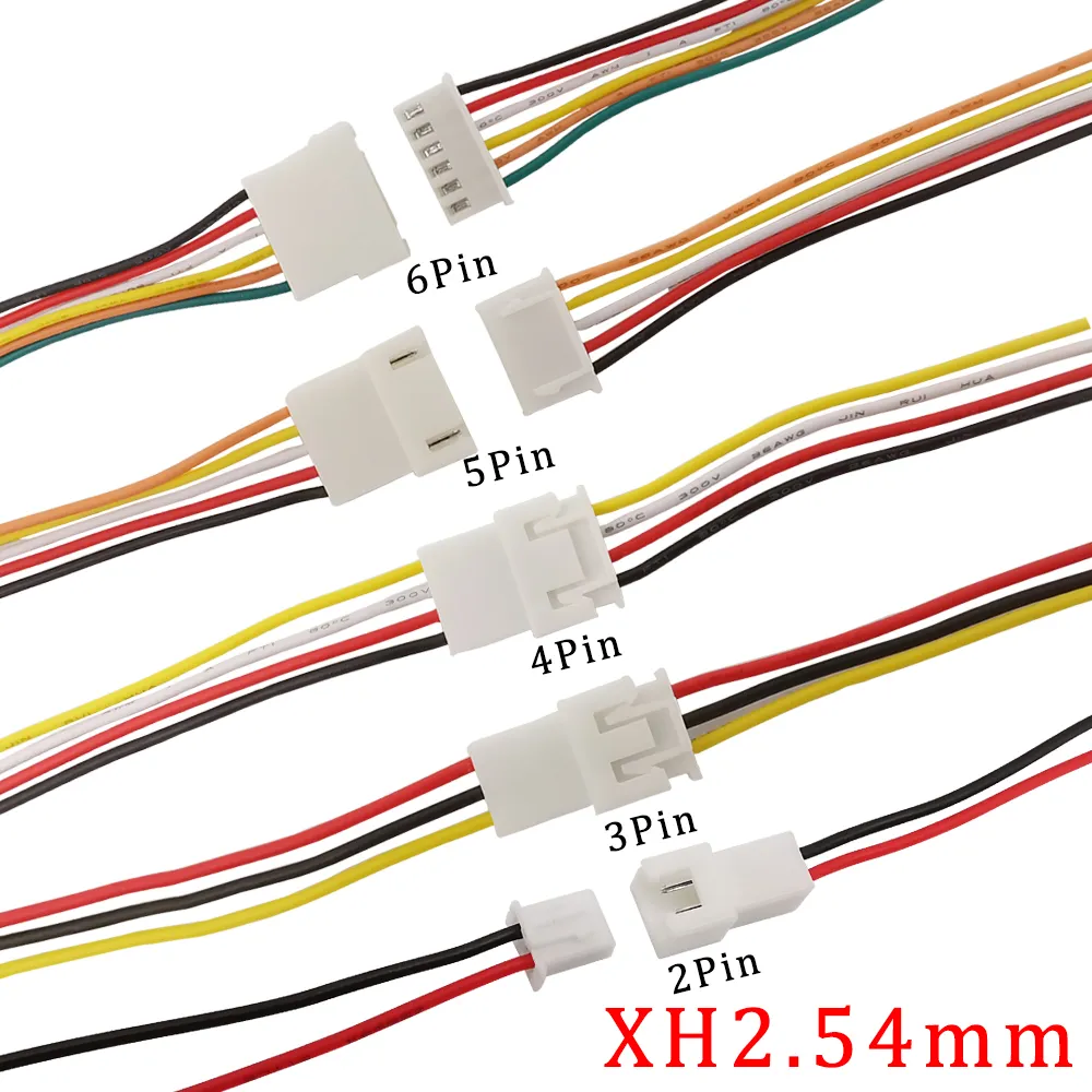 DHgate.com:5/10 Pairs JST Connector Kit - PH1.25mm XH2.54mm Male & Female Plugs with Pre ...