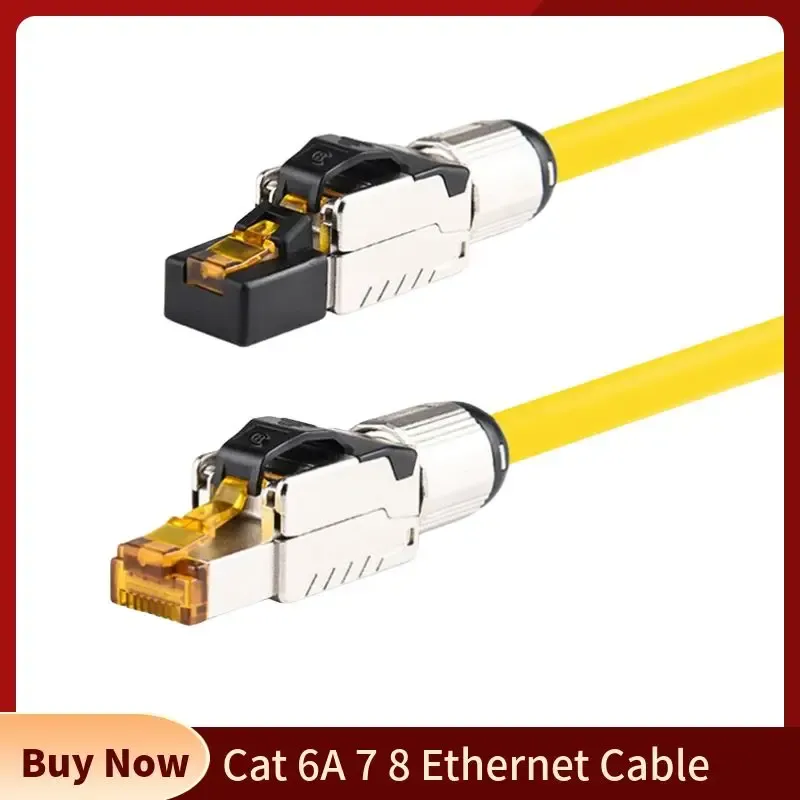 Cat8 Cat7 Cat6A Ethernet Cables RJ45 Connector CAT 6A 7 8 Lan Cable ...