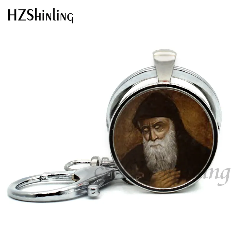 Religious Key Chains: Art Picture Glass Dome Pendant For Keys ...