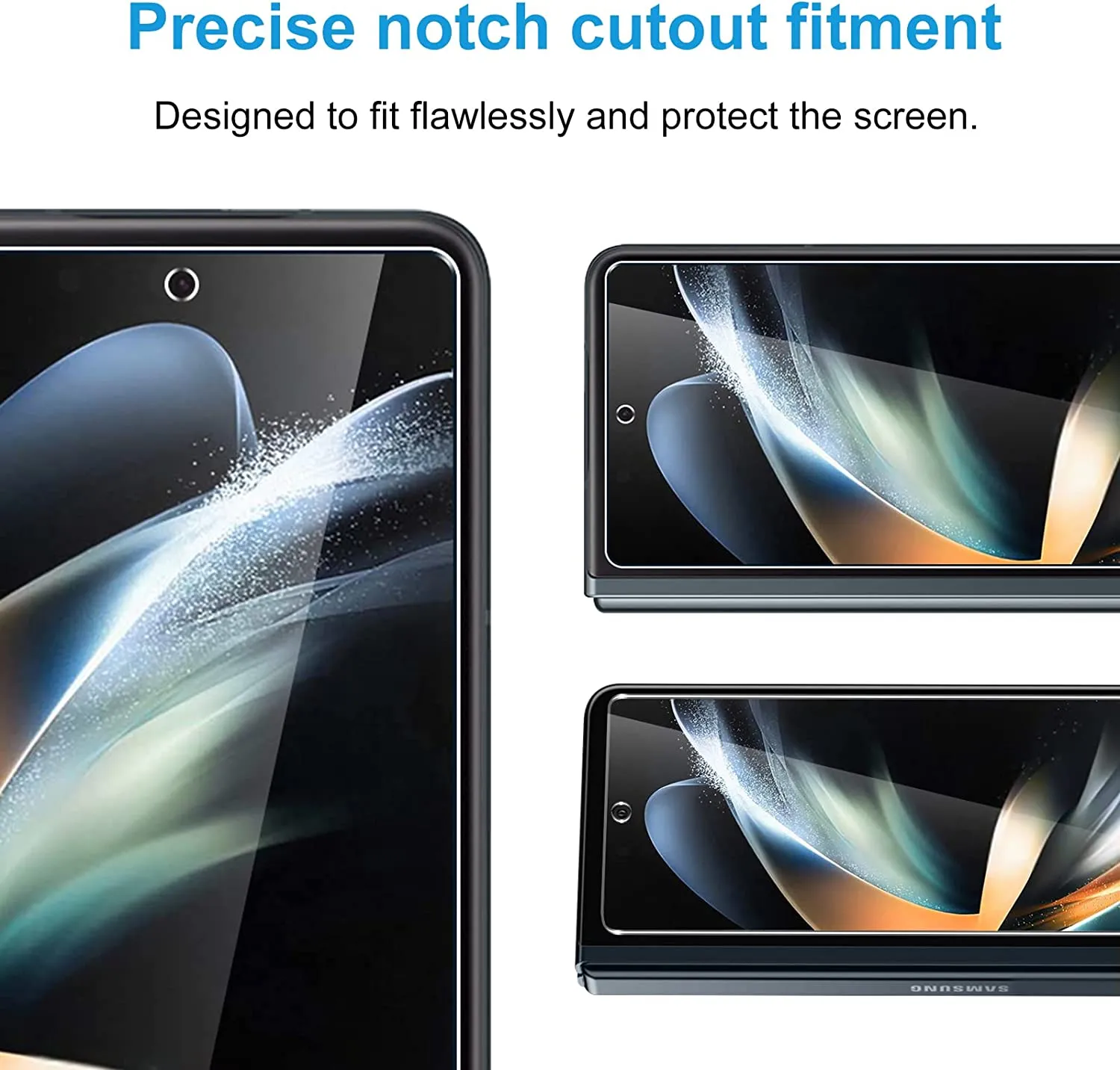 3 Pack For Samsung Galaxy Z Fold 5 4 Tempered Glass... From Ddmyaug ...