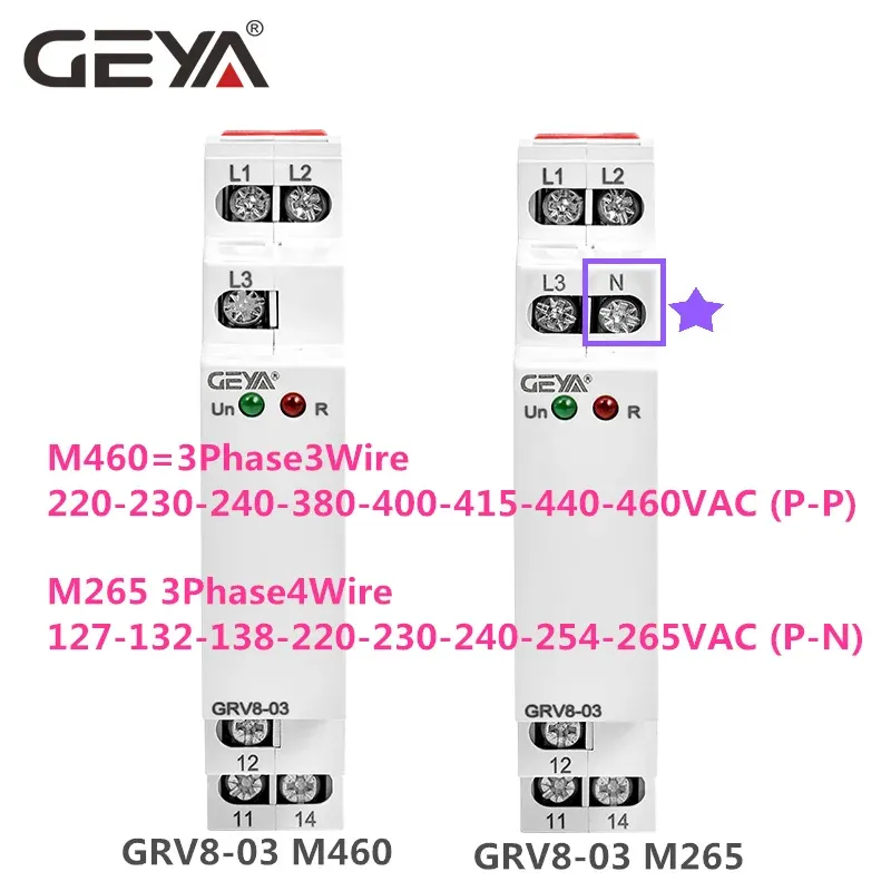 Wholesale GEYA GRV8 03 Phase Sequence Contactor With Overload Relay ...