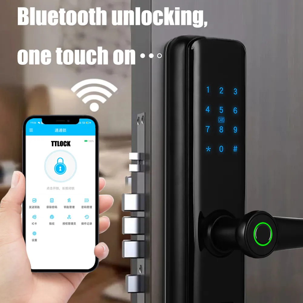 Advanced Smart Door Lock: Wifi Enabled Fingerprint Access With Key Card ...