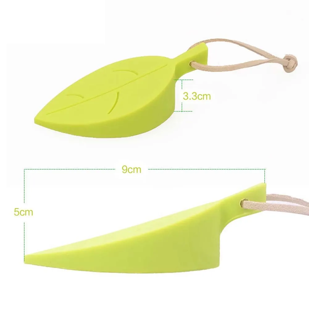 Silicone Rubber Door Stop Leaves Shape Stoppers Furniture Door Bottom ...