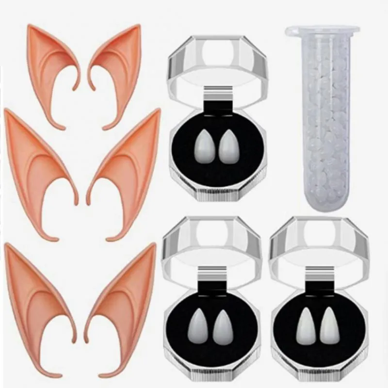 Halloween Vampire Teeth, Latex Ears, Fairy Cosplay Costume Accessories ...