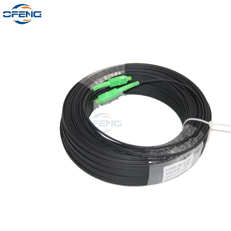 300M Steel 1 Core Indoor/Outdoor Fiber Optic Drop Cable | FTTH Fiber ...