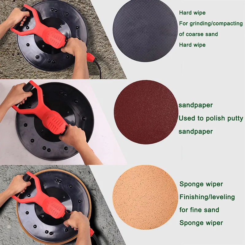 Hyvst 220V Hand-Held power concrete trowels for Concrete, Epoxy, Cement ...