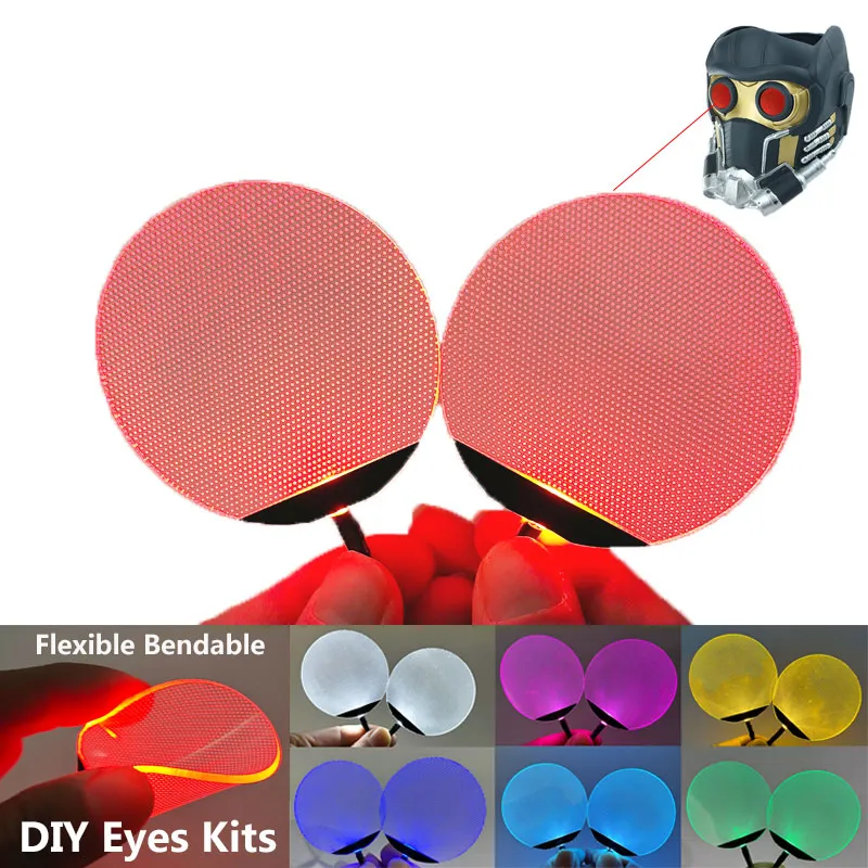 Flexible Bendable Round DIY Led Light Eyes Kits For Cosplay Masks Eye ...