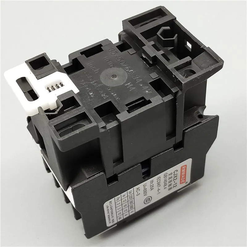 4 Prong Relay 12A 3 Phase Motor Magnetic Contactor, 3 Pole 1NO, AC 24V ...