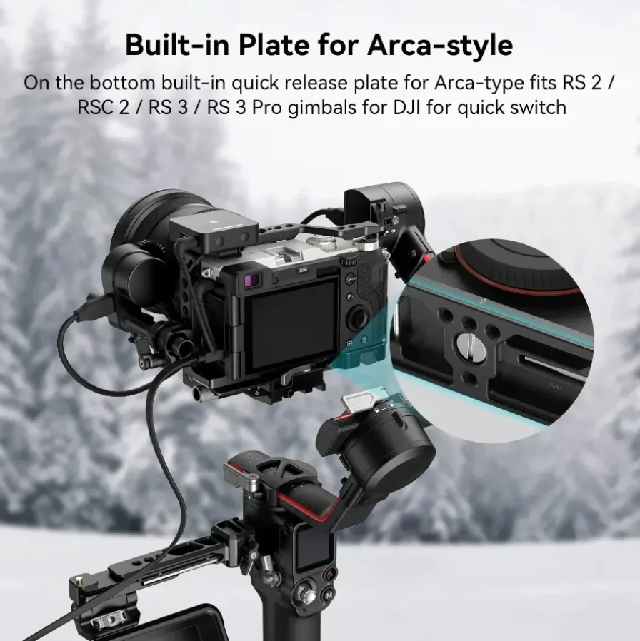 DHgate.com:SmallRig A7C Aluminum Alloy Full Cage Camera for Sony A7C, with Arca-Swiss Quick ...